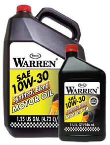 Warren Oil Synthetic Blend SAE 10W-30 GF-5 Motor Oil 1 quart - Mill ...